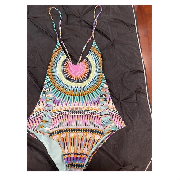 Bar III | Swim | Multi Color One Piece Bathing Suit | Poshmark